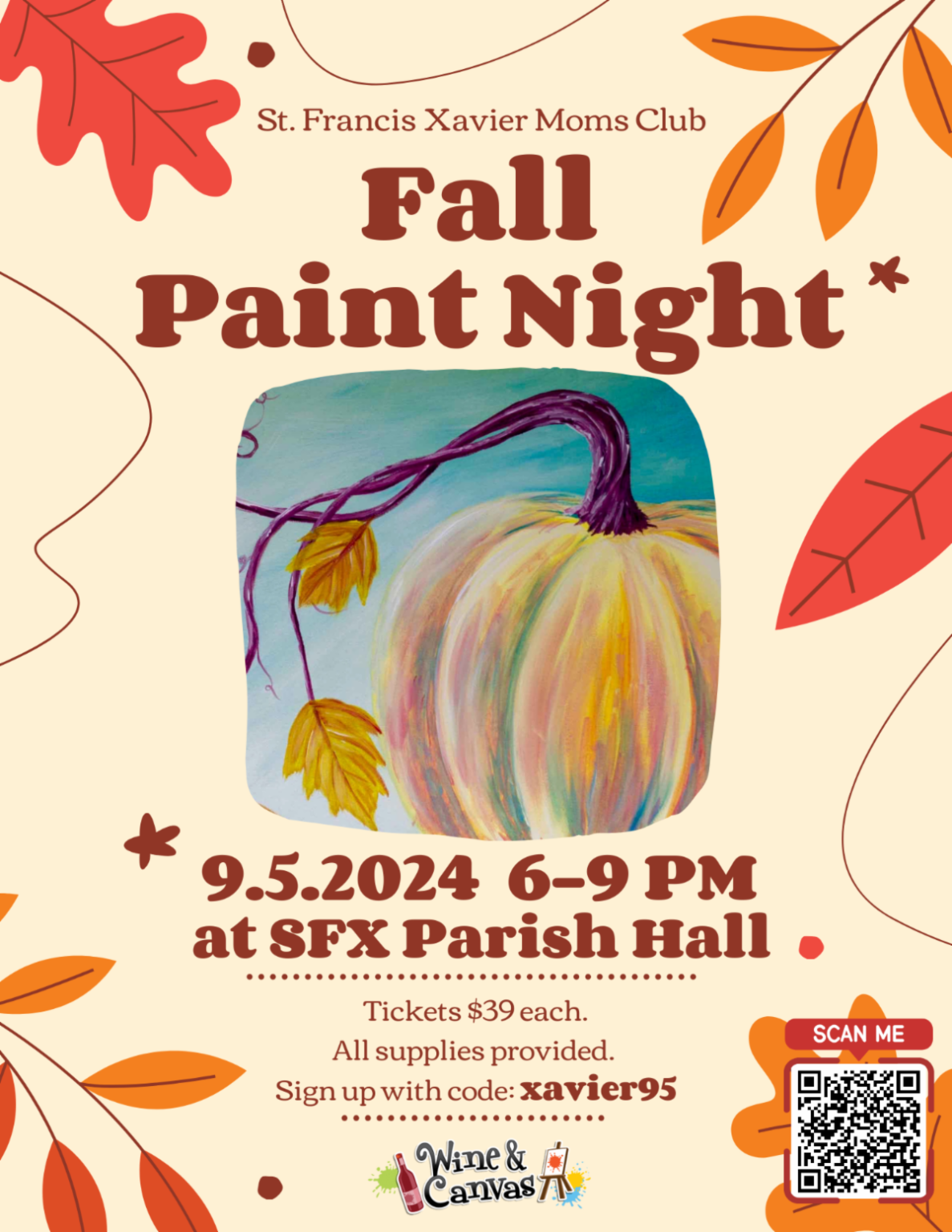 Fall Paint Night - St. Francis Xavier Catholic School